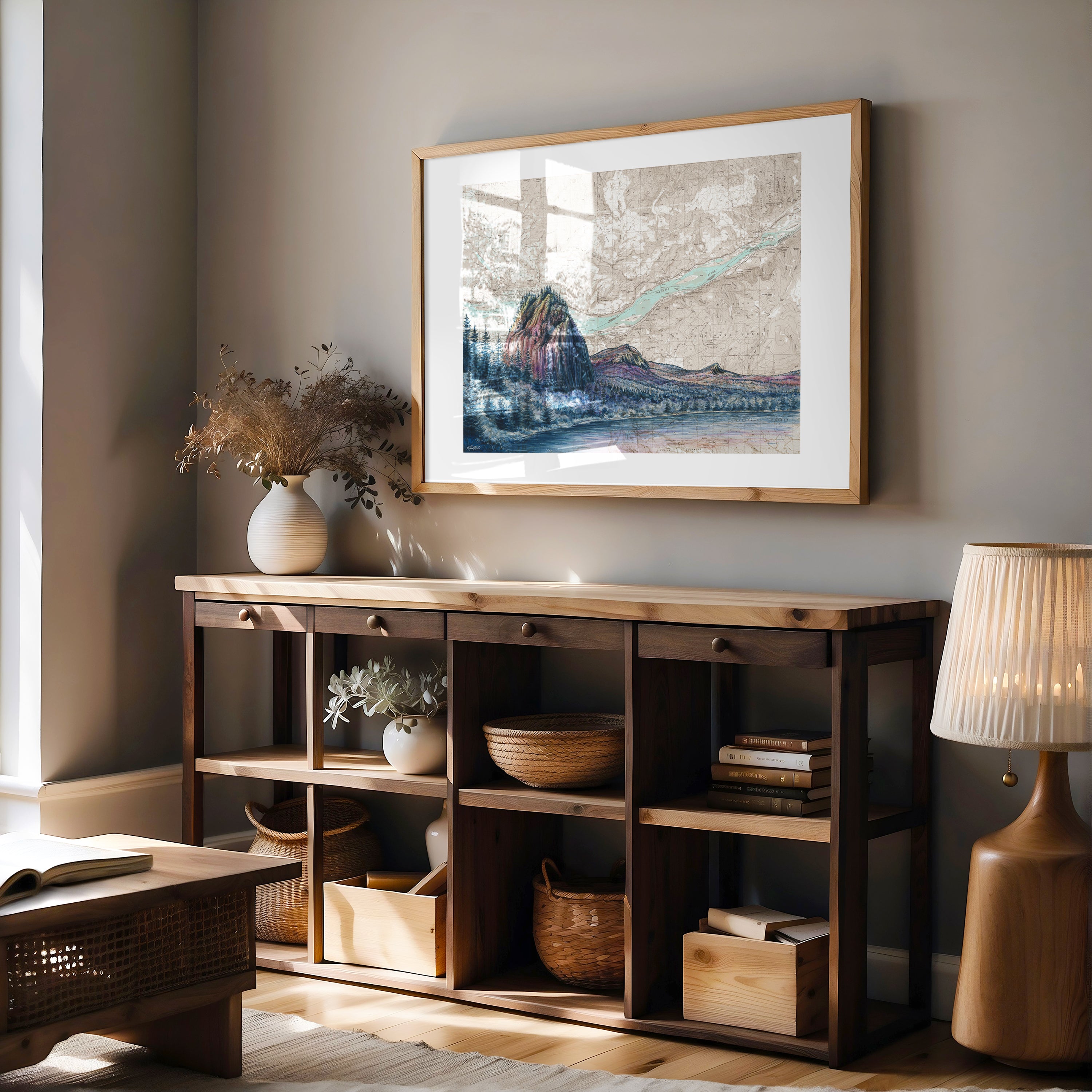 Beacon Rock, Columbia River Gorge Print – Final Switchback by Katie ...